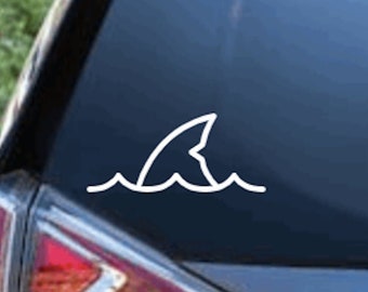 Shark Fin Vinyl Decal Sticker - Etsy