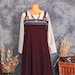 Early Medieval Scandinavian Wool Trimmed Apron Dress Smokkr With Woven ...