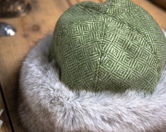 Medieval and Viking Birka Hat, With Linen, Pure Wool and Fur - Etsy