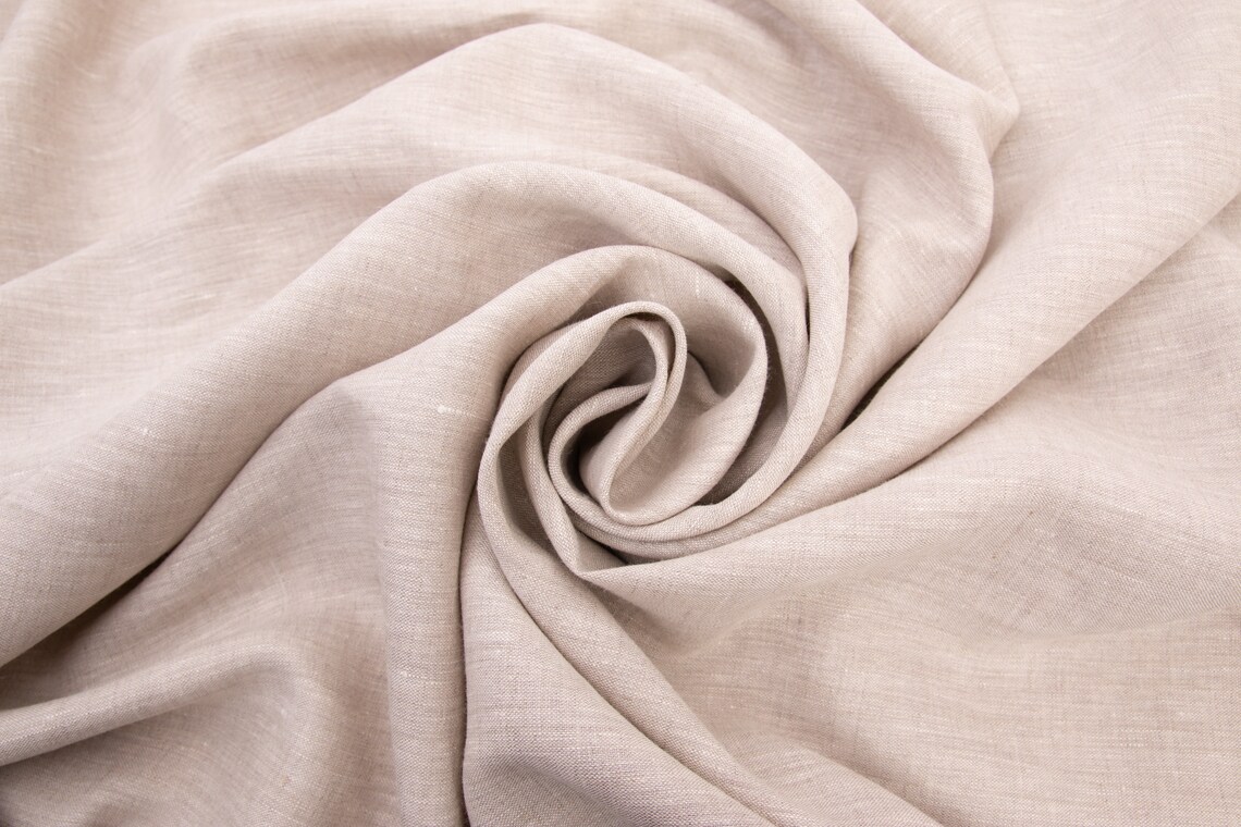 Natural Pure 100% Natural Melange Linen Flax Natural Melange - Etsy