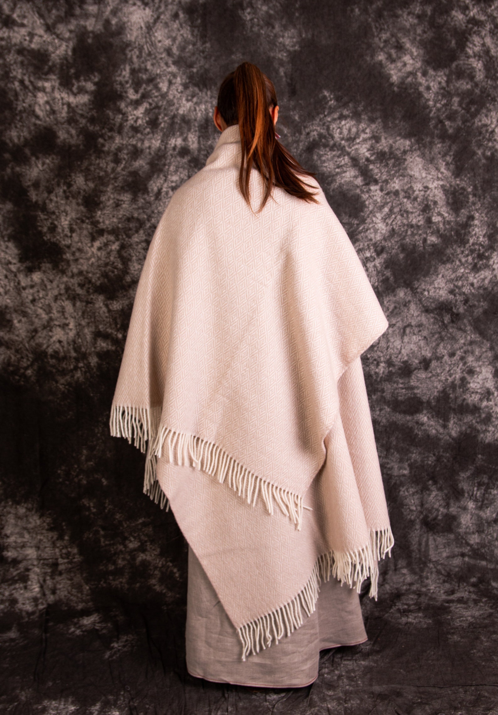 Natural 100% Pure Raw Merino Wool Blanket/cloak With Diamond Twill ...