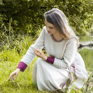 IN STOCK | Early Medieval Linen Underdress With Linen Hems and Woven ...