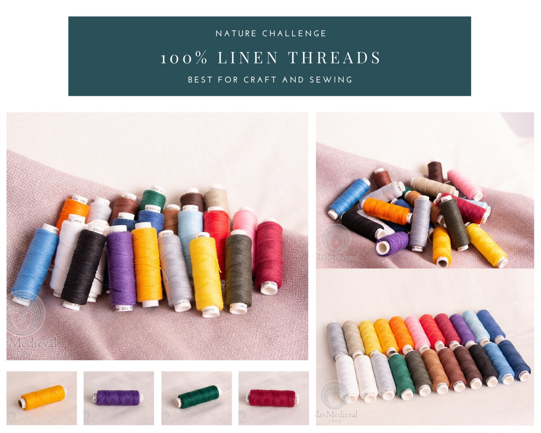 Linen Medium Thickness Soft Thread Best for Hand Sewing for Clothes and ...