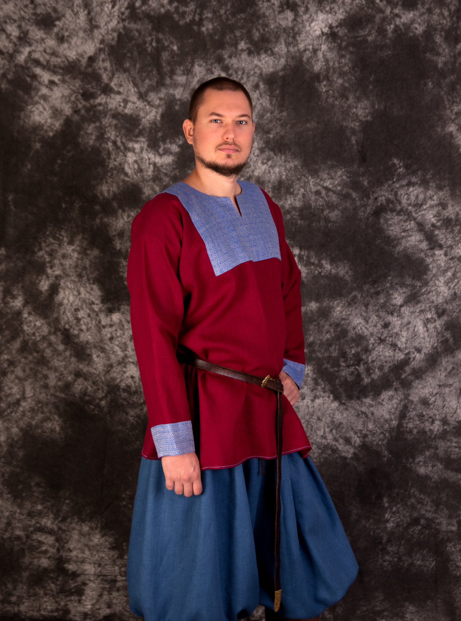 Early Medieval Linen Tunic With Diamond Twill Hems From Birka - Etsy