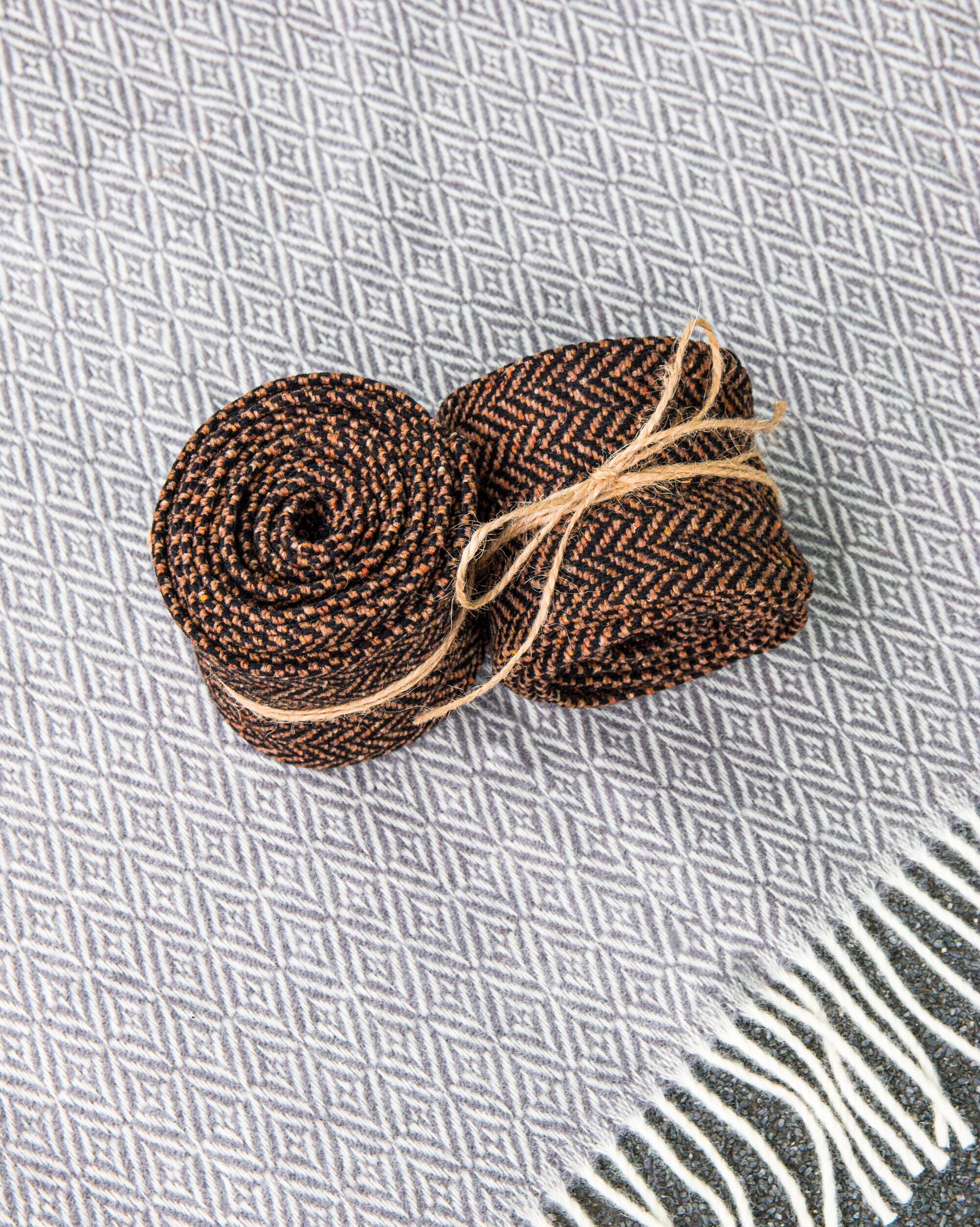 Early Medieval Herringbone Twill Wool Leg Wraps/ Putees, Winningas With ...