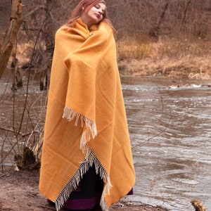 Raw 100% Merino Wool Blanket/cloak Diamond Twill Weave King SIZE for ...