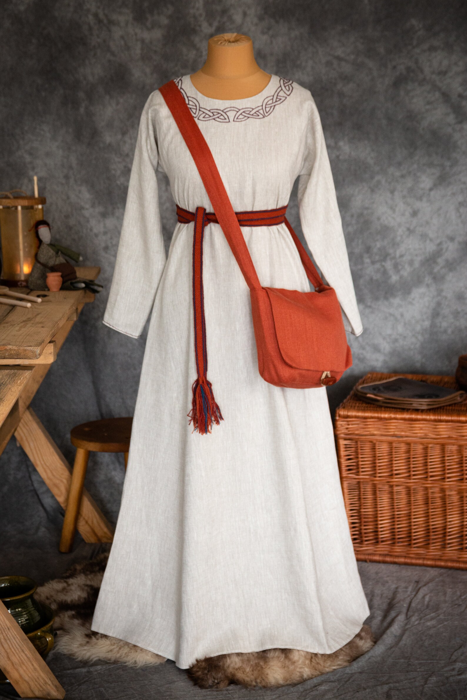 Early Medieval Viking Big Linen Bag for Viking and Slavic Man and Woman ...