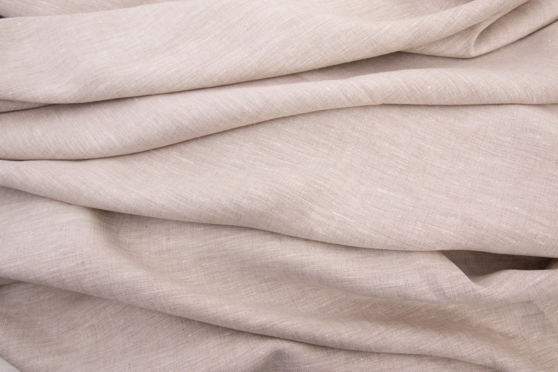 Natural Pure 100% Natural Melange Linen Flax Natural Melange - Etsy
