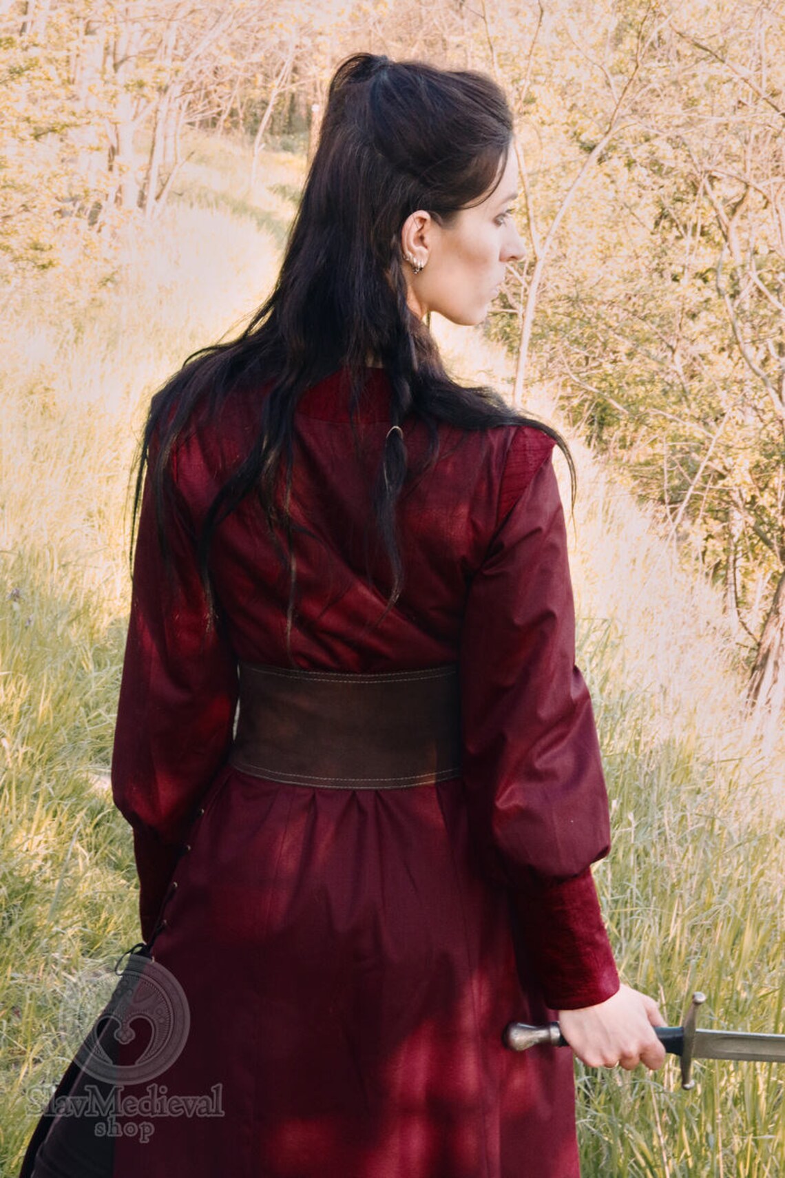 RED SHIELDMAIDEN Women Battle Coat the Vikings Queen - Etsy