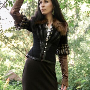 Yennefer Cosplay Wool Jacket With Cotton Satin Lining and Faux Leather ...