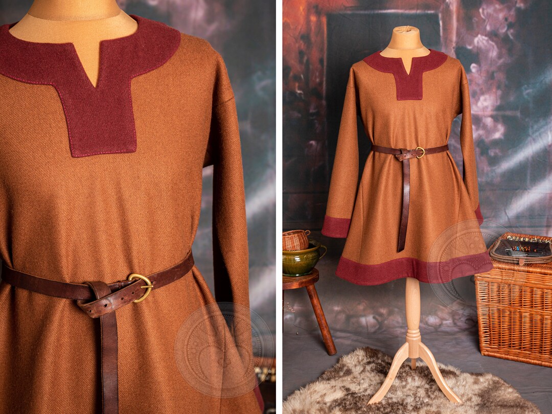 Early Medieval Scandinavian Viking Birka Wool Tunic for Viking Man and ...