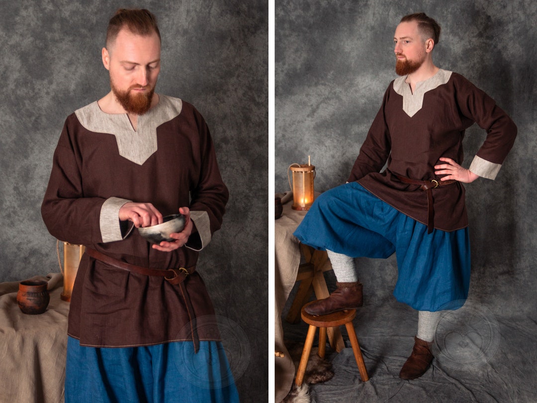 HARALD Early Medieval Men's 2-piece Costume With Birka Linen Tunic and ...