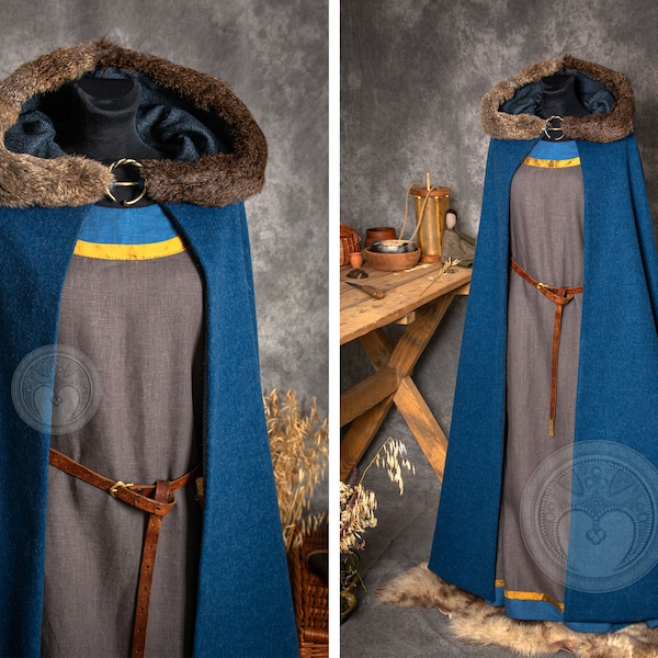 Layered Cloak With Hood - Etsy