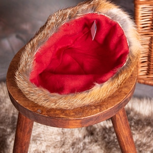 Early Medieval Birka Large Herringbone Twill Wool Round Hat Trimmed ...