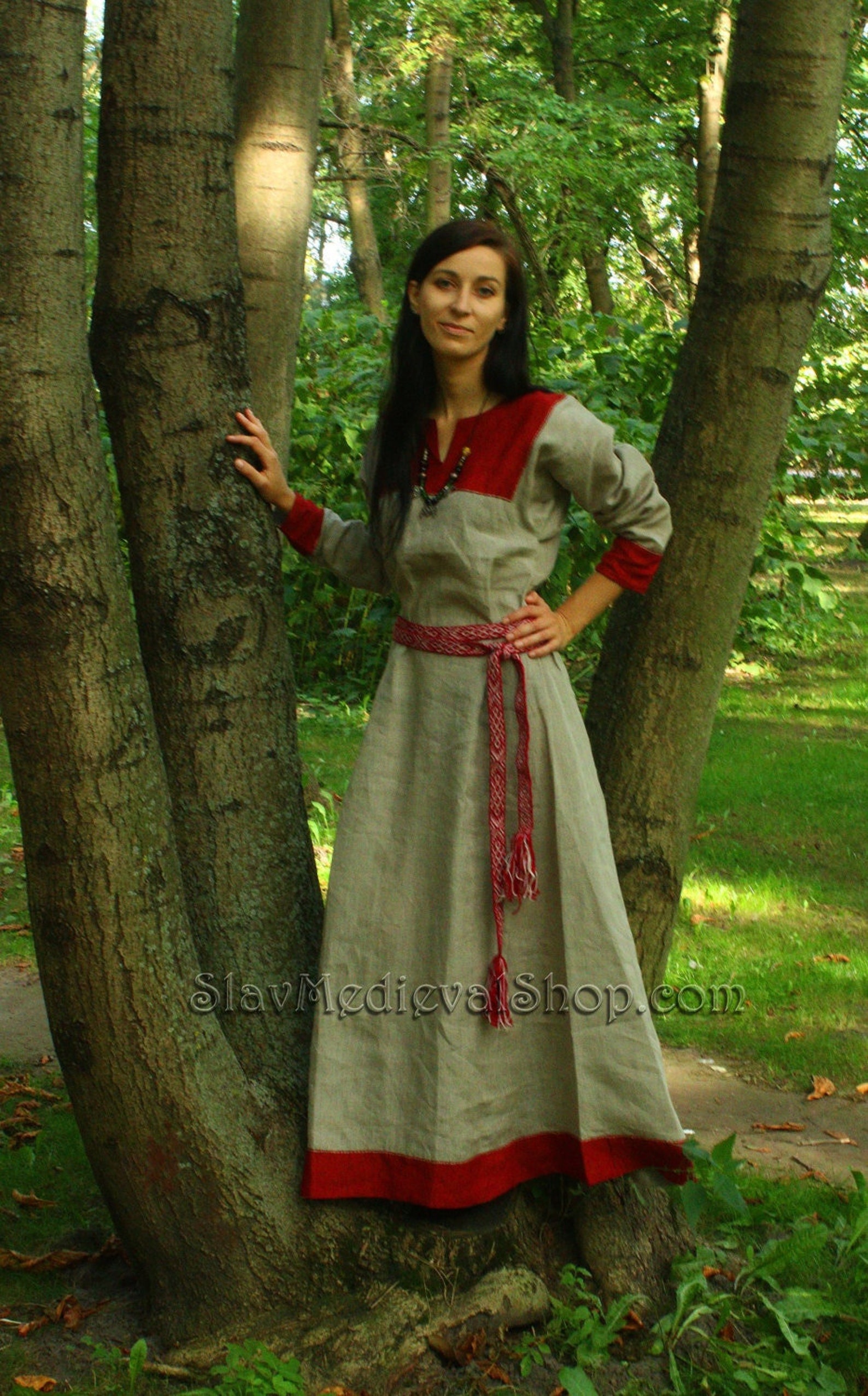Early Medieval Viking Linen Underdress With Linen Hems for - Etsy