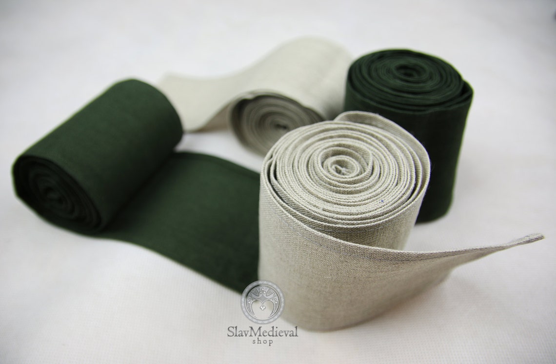 READY TO SHIP Early Medieval Linen Leg Calf Wraps for Viking - Etsy