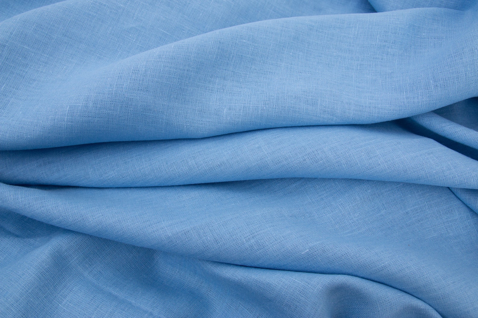 Natural Pure 100% Light Blue Linen Flax Light Blue Fabric | Etsy