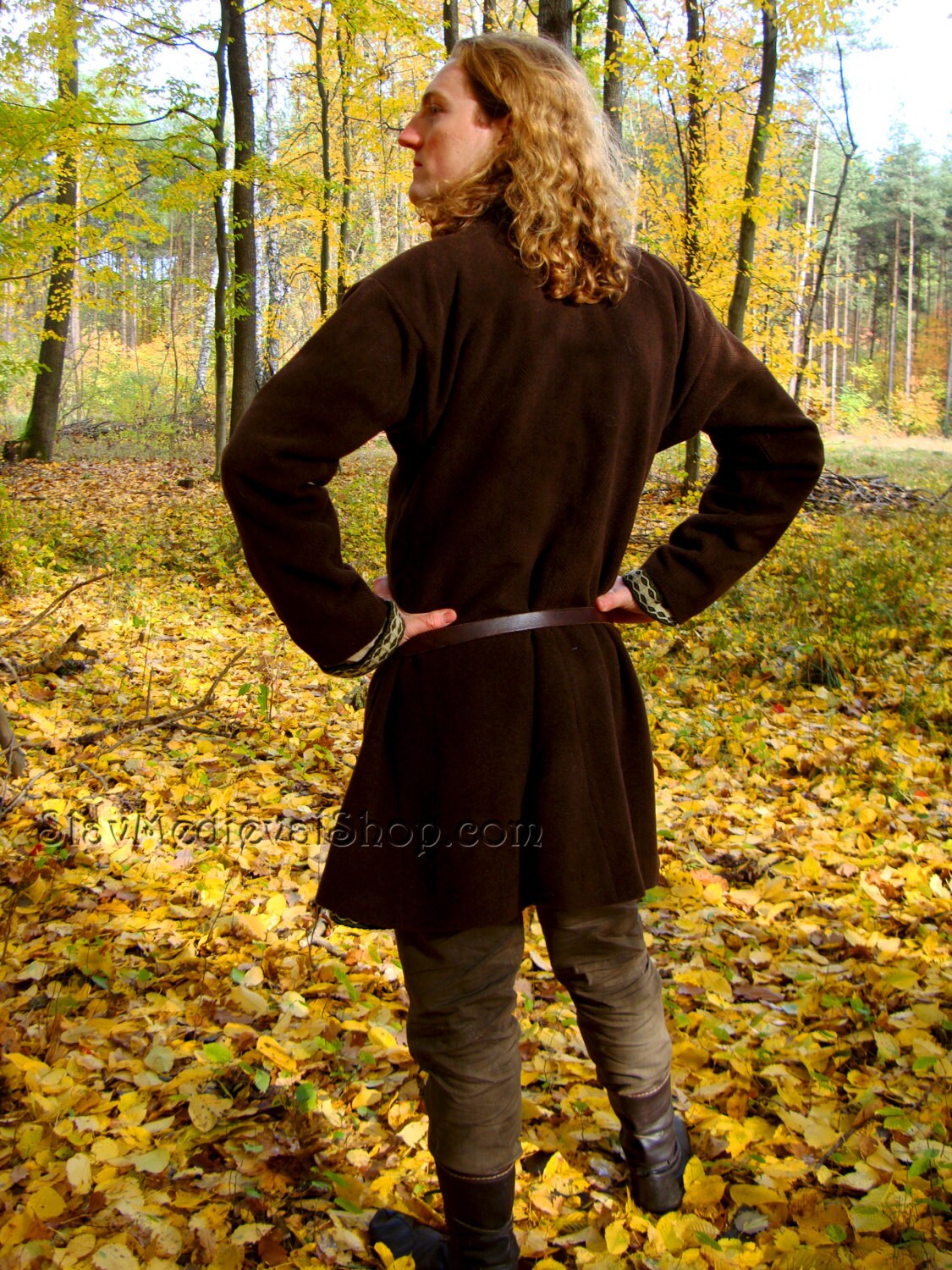 Early Medieval Viking Noble Wool Coat With a Linen Lining From - Etsy