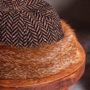 Early Medieval Birka Large Herringbone Twill Wool Round Hat Trimmed ...
