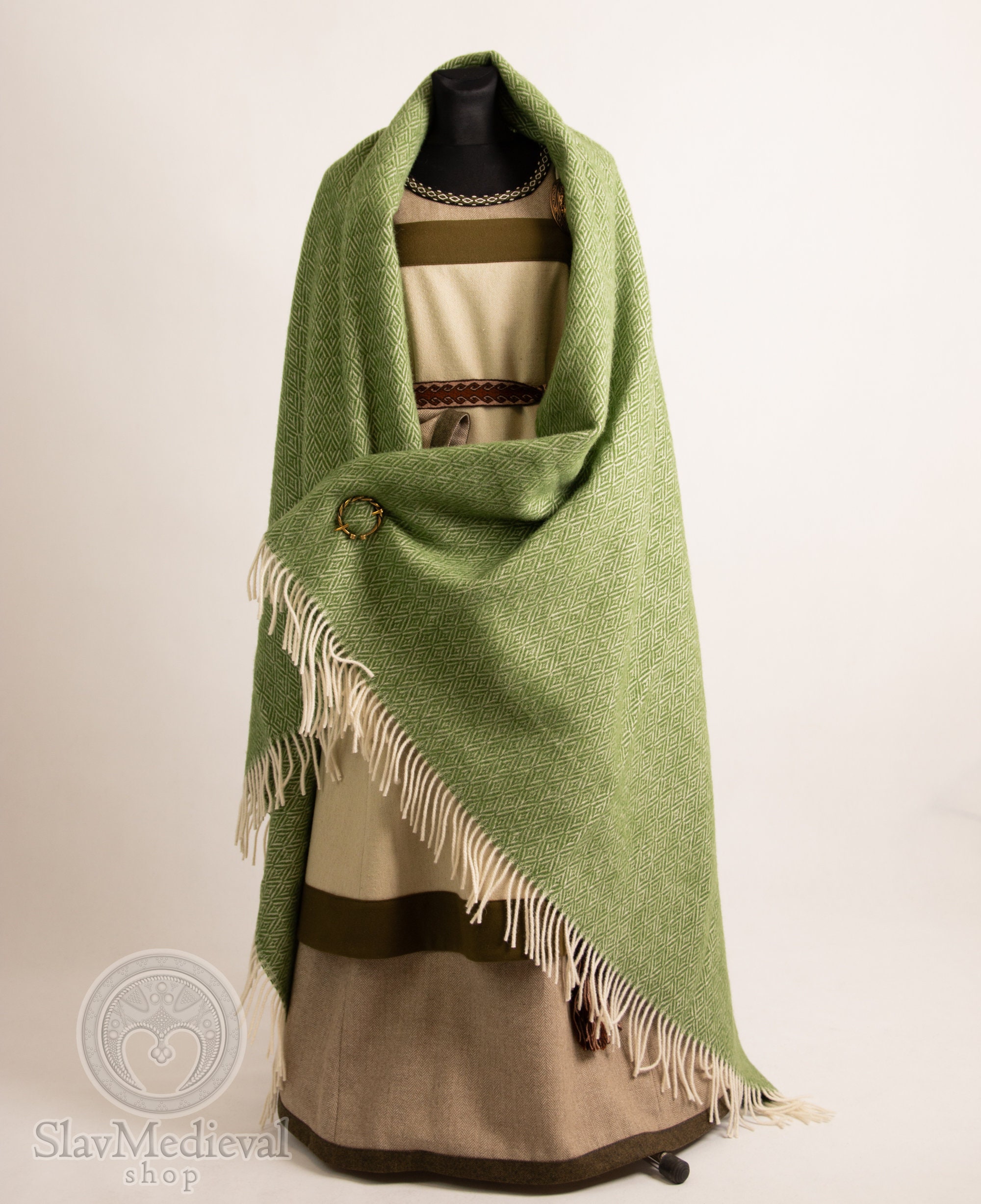 Natural 100% Pure Raw Merino Wool Blanket/cloak With Diamond Twill ...