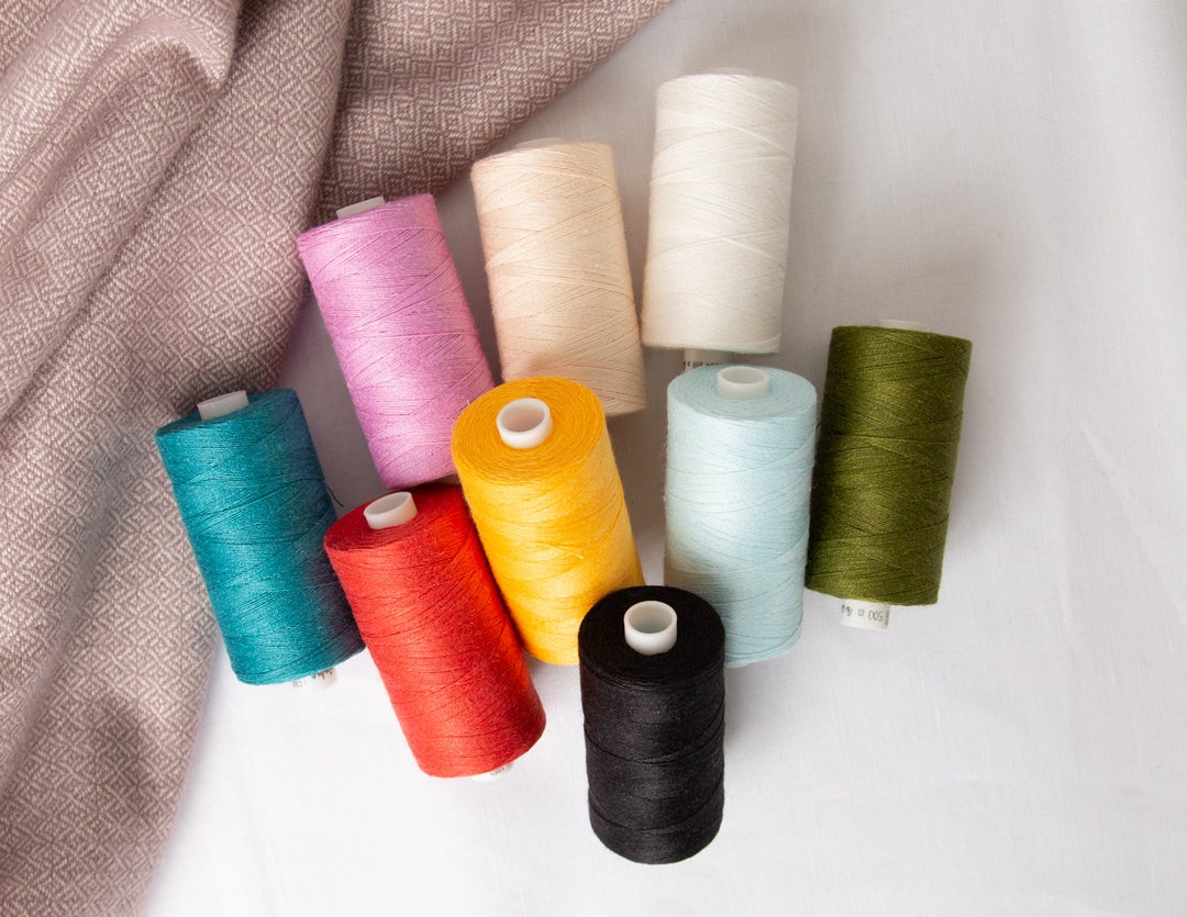 Linen Thread Big Spools 500m! Thin Soft, for Hand or Machine Sewing ...