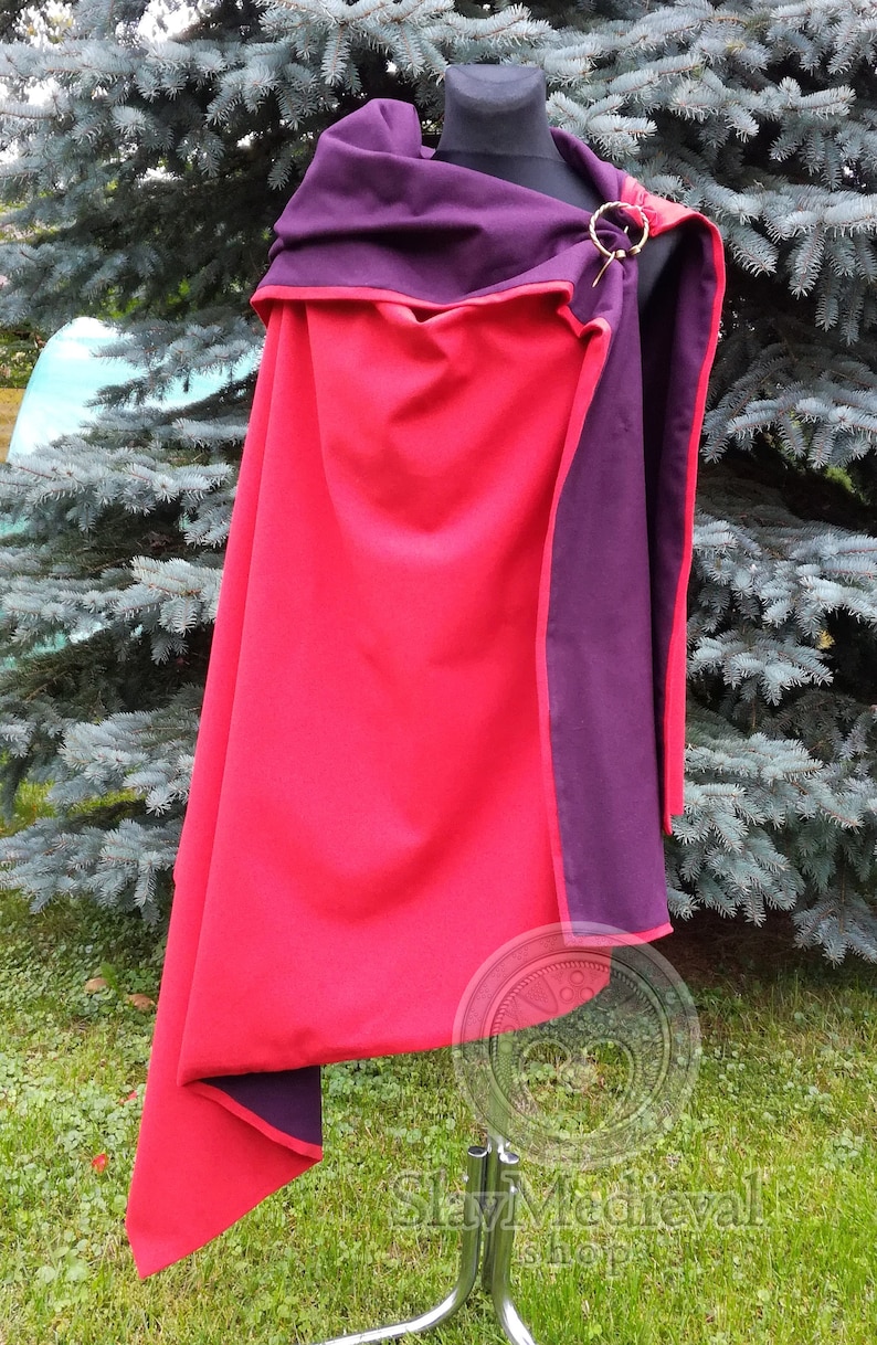 Early Medieval Celtic Plaid Wool Rectangular Cloak With Wool - Etsy