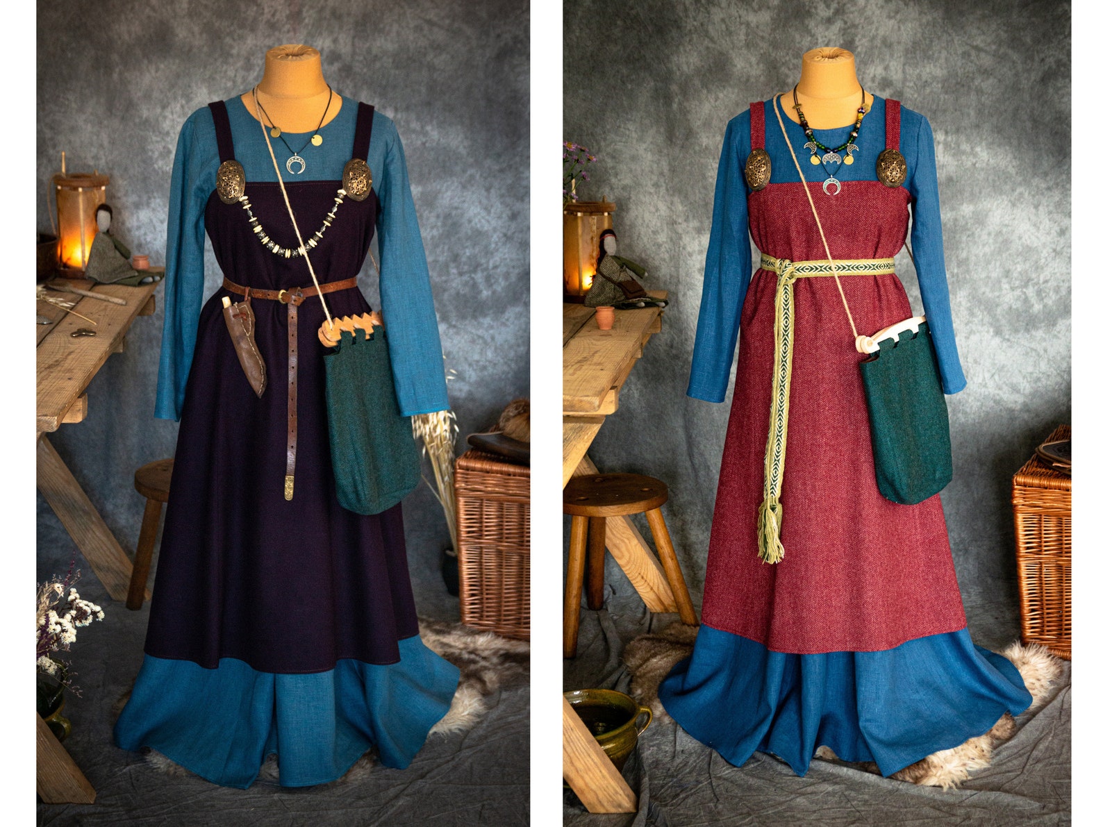 SIGRID | Early Medieval Scandinavian-inspired Viking Woman Costume With ...