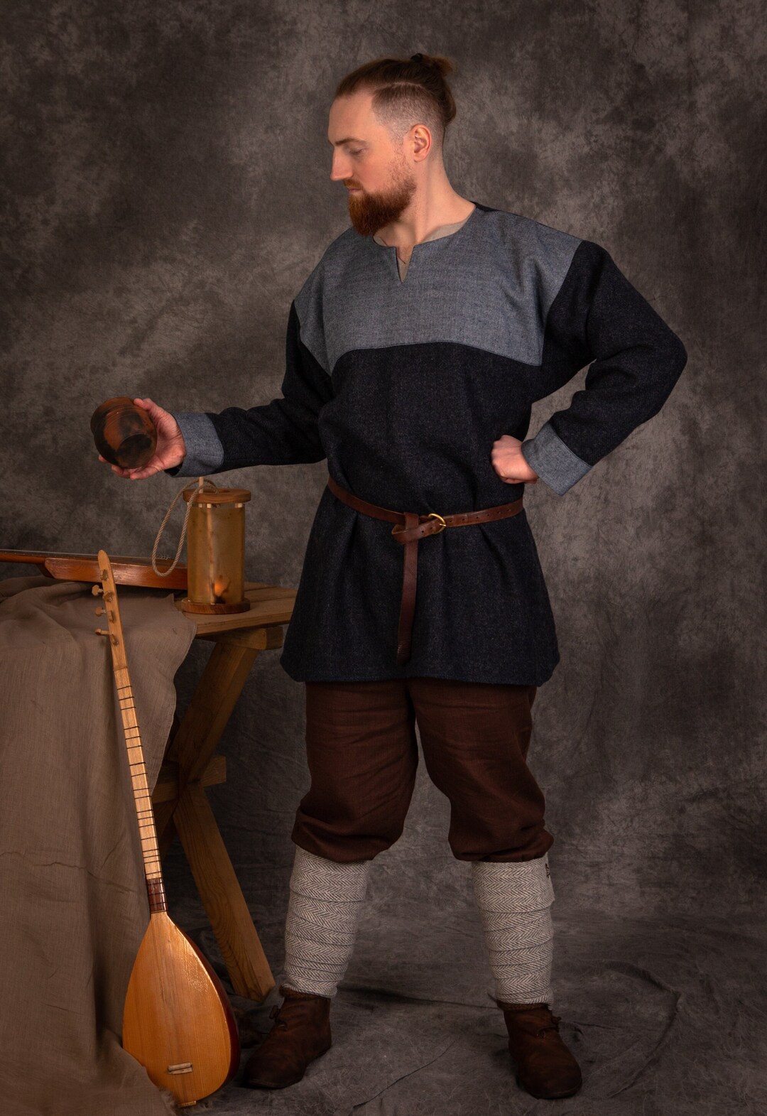 Early Medieval Wool Tunic With Wool Hems From Birka for Viking ...