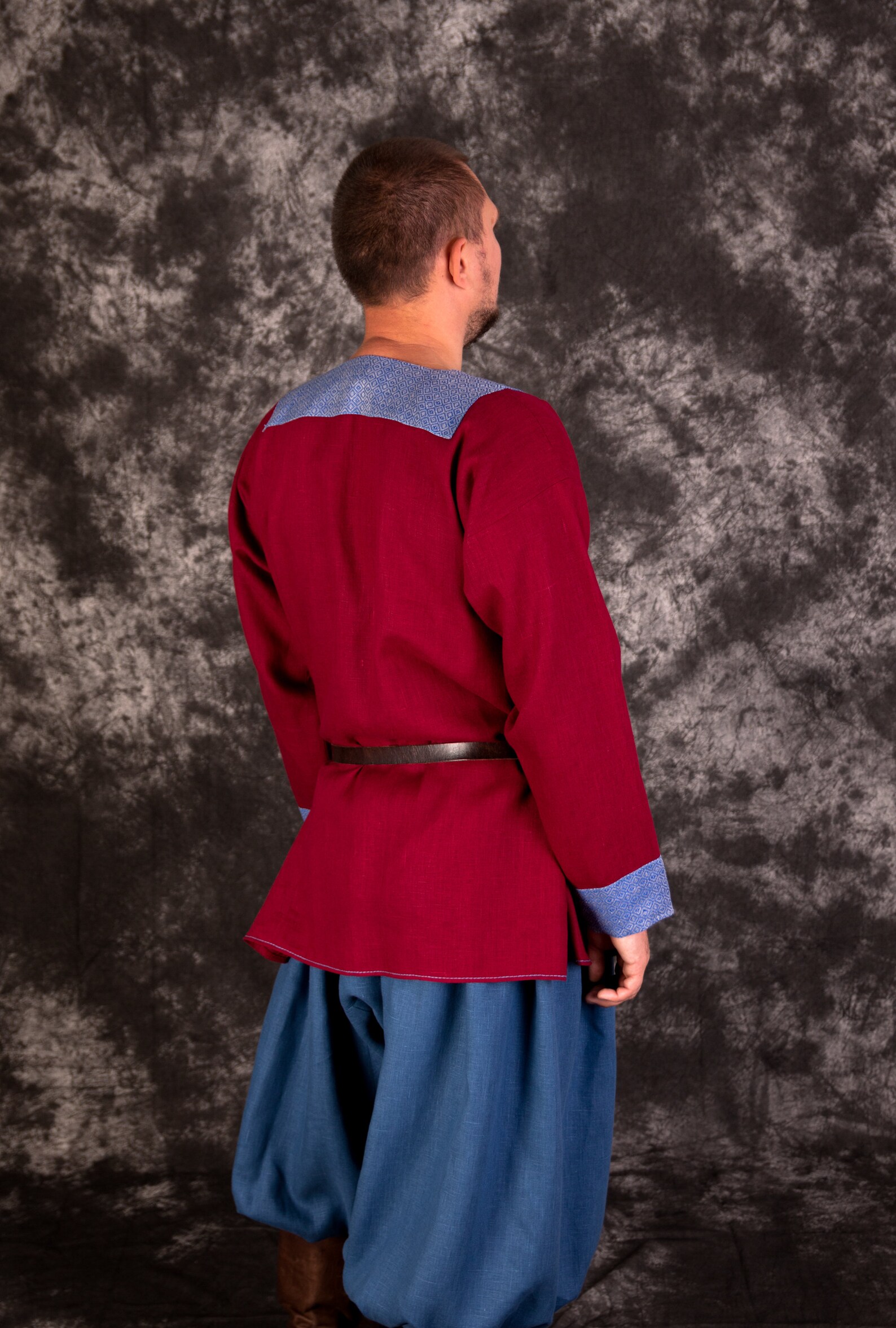 Early Medieval Linen Tunic With Diamond Twill Hems From Birka - Etsy