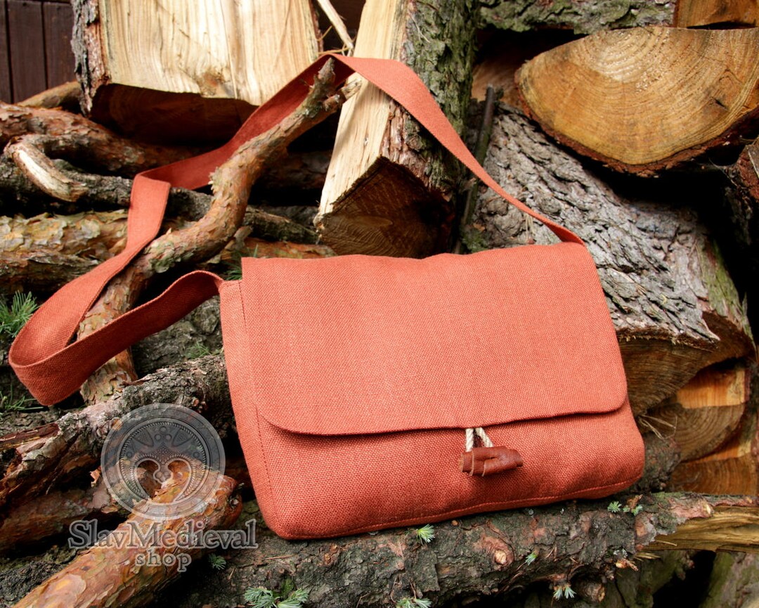 Early Medieval Viking Big Linen Bag for Viking and Slavic Man and Woman ...