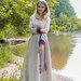 Early Medieval Linen Underdress With Linen Hems and Woven Trim for ...