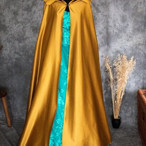 Medieval Renaissance Faire Elf Medium-weight Cotton Satin Wide Hooded ...
