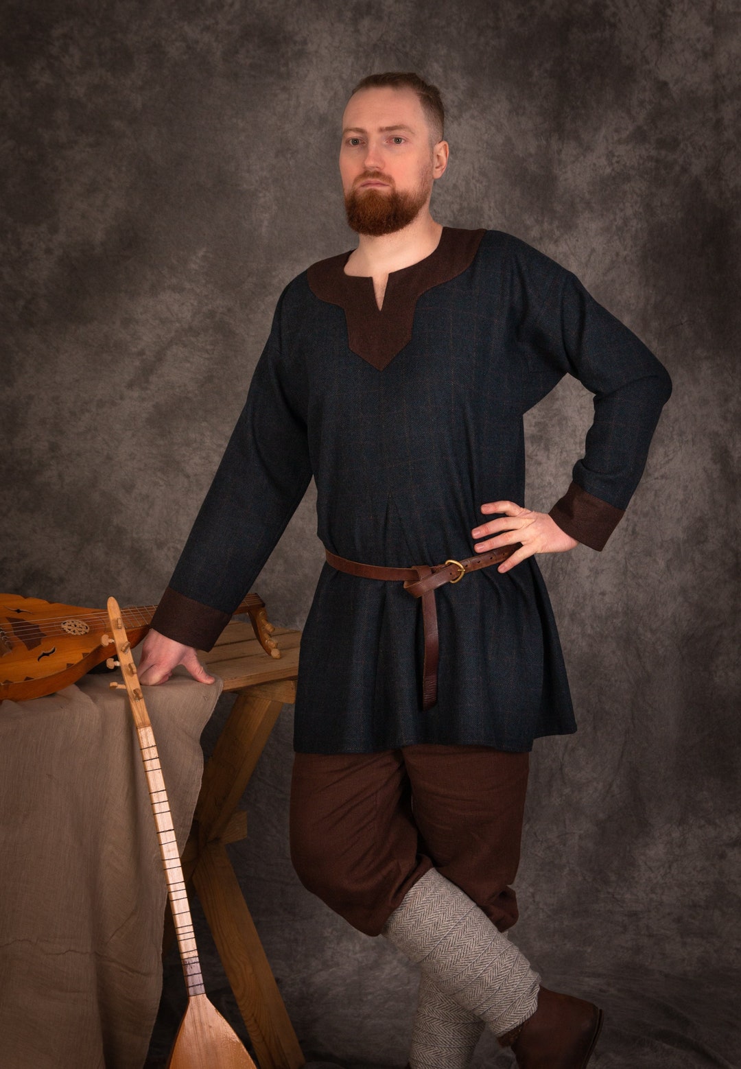 Early Medieval Scandinavian Viking Hedeby Wool Tunic for Viking Man and ...