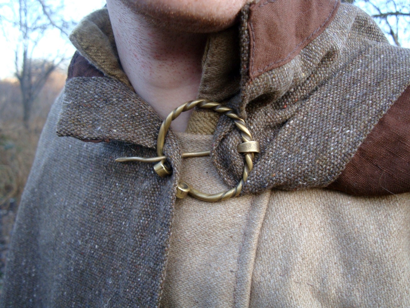 Early Medieval Warm Wool Half-circle Cloak With 100% Linen Lining for ...