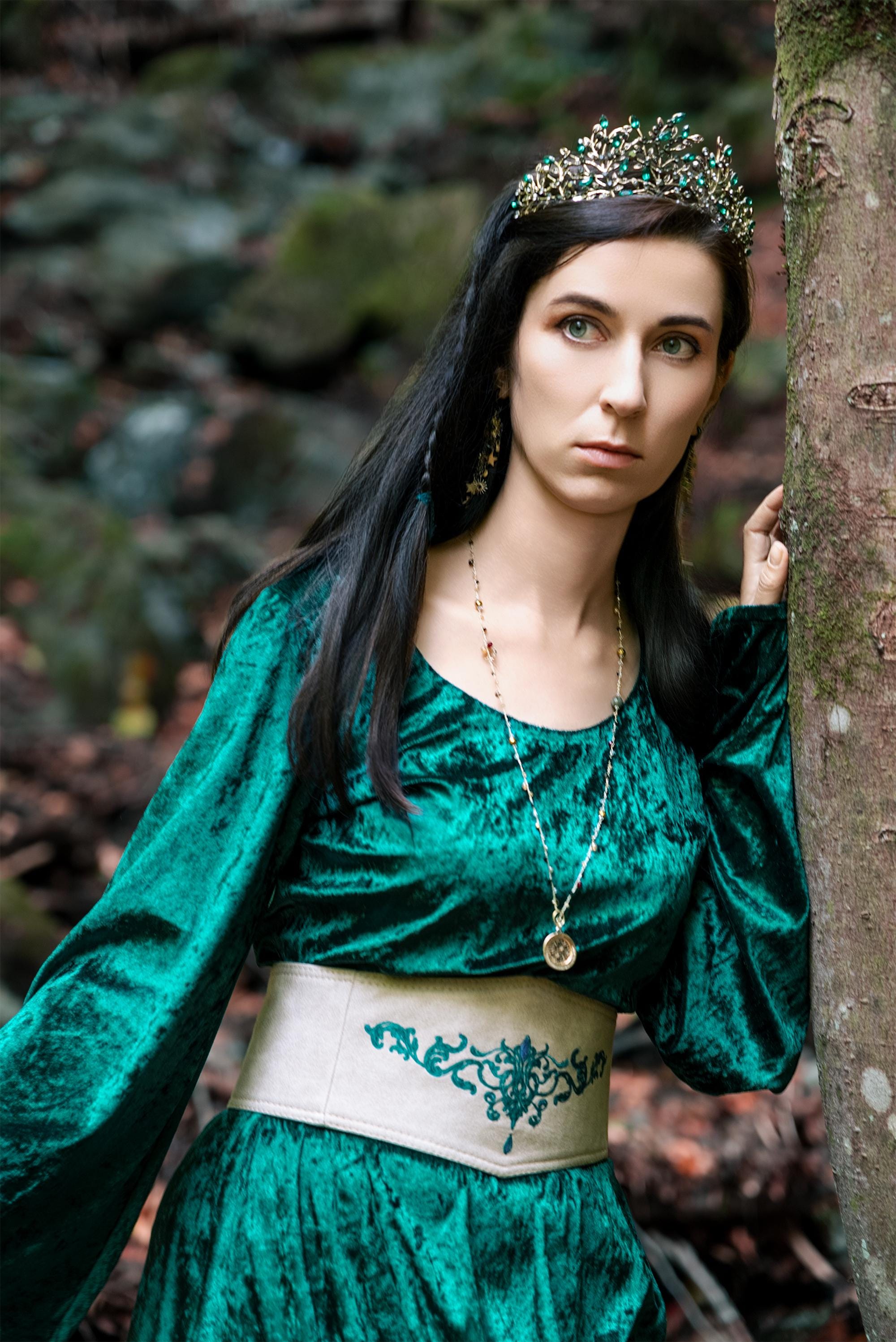 Medieval Fantasy Elf Renaissance Faire Velour Velvet Fairy Chemise ...