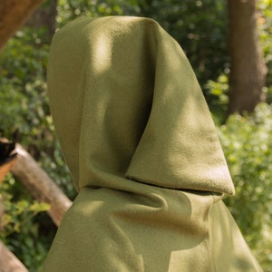 Early Medieval Bocksten Wide Warm Wool Hood With Linen Lining for ...