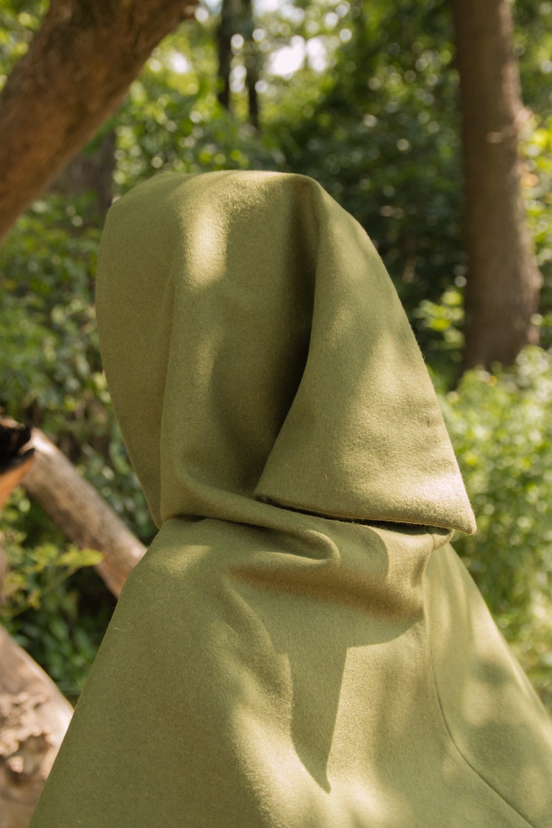Early Medieval Bocksten Wide Warm Wool Hood With Linen Lining - Etsy