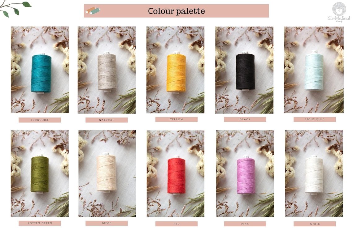 Linen Thread Thin Soft Big Spools 500m for Hand or Machine - Etsy