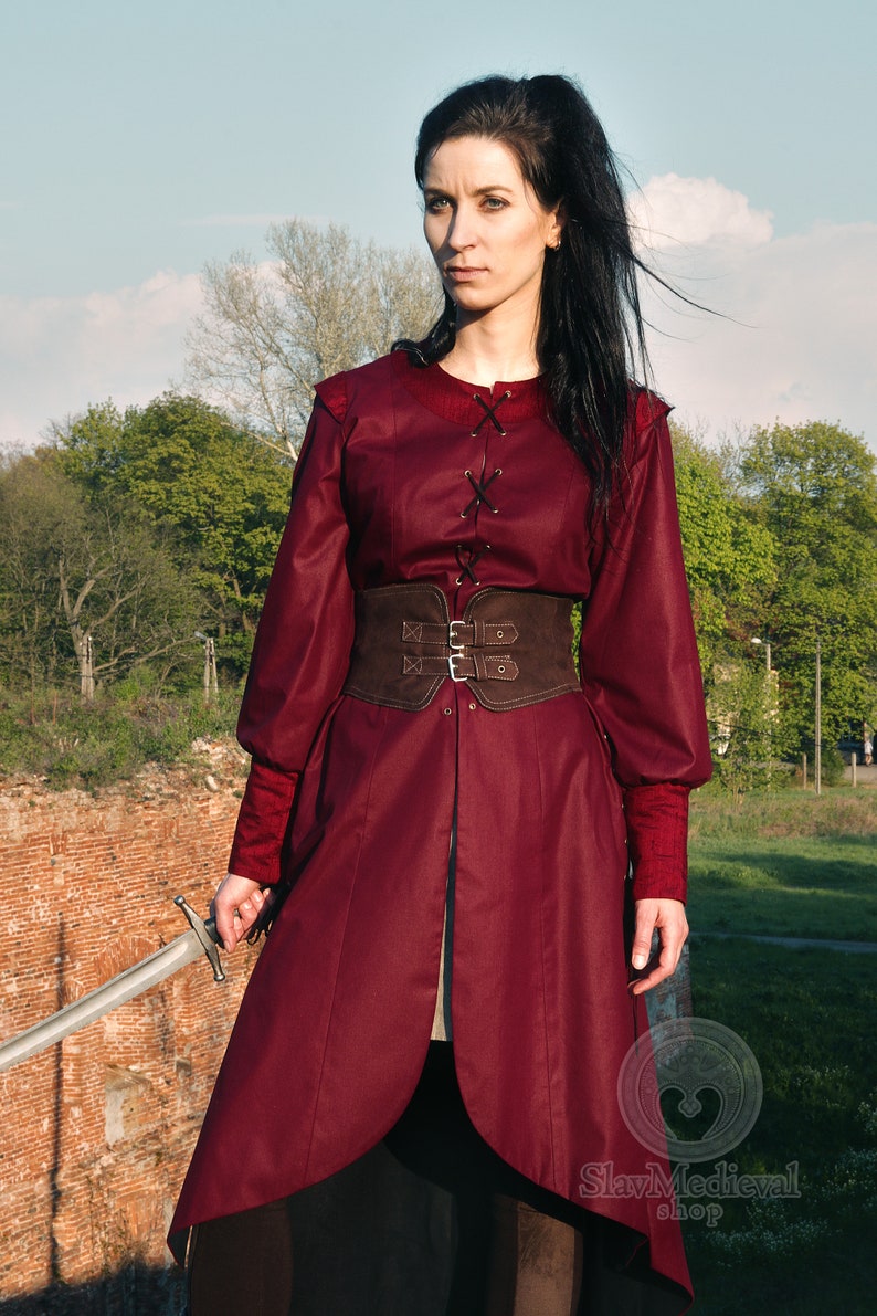 Fantasy Wide Corset Belt With Double Buckles Made of Artificial Suede ...