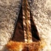 Early Medieval Woollen Triangle Hat With Natural Fox Fur and Woven Trim ...
