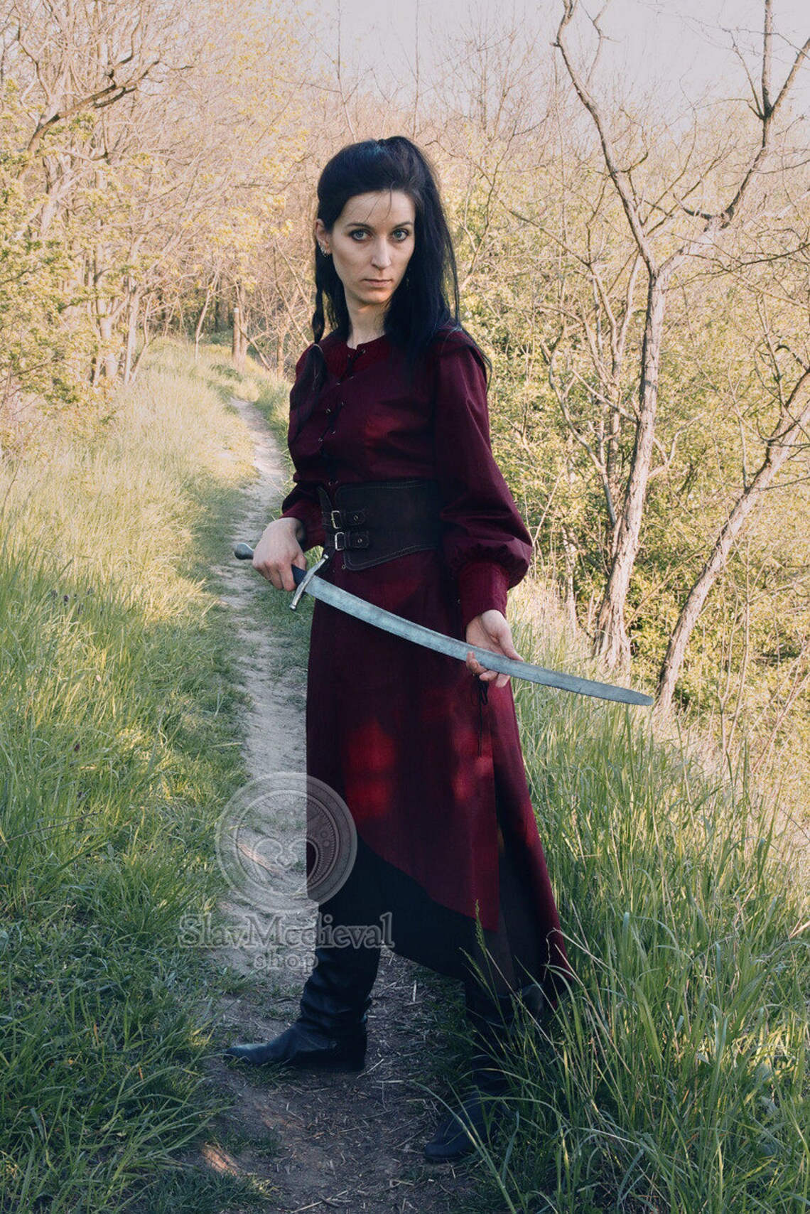 RED SHIELDMAIDEN Women Battle Coat the Vikings Queen - Etsy