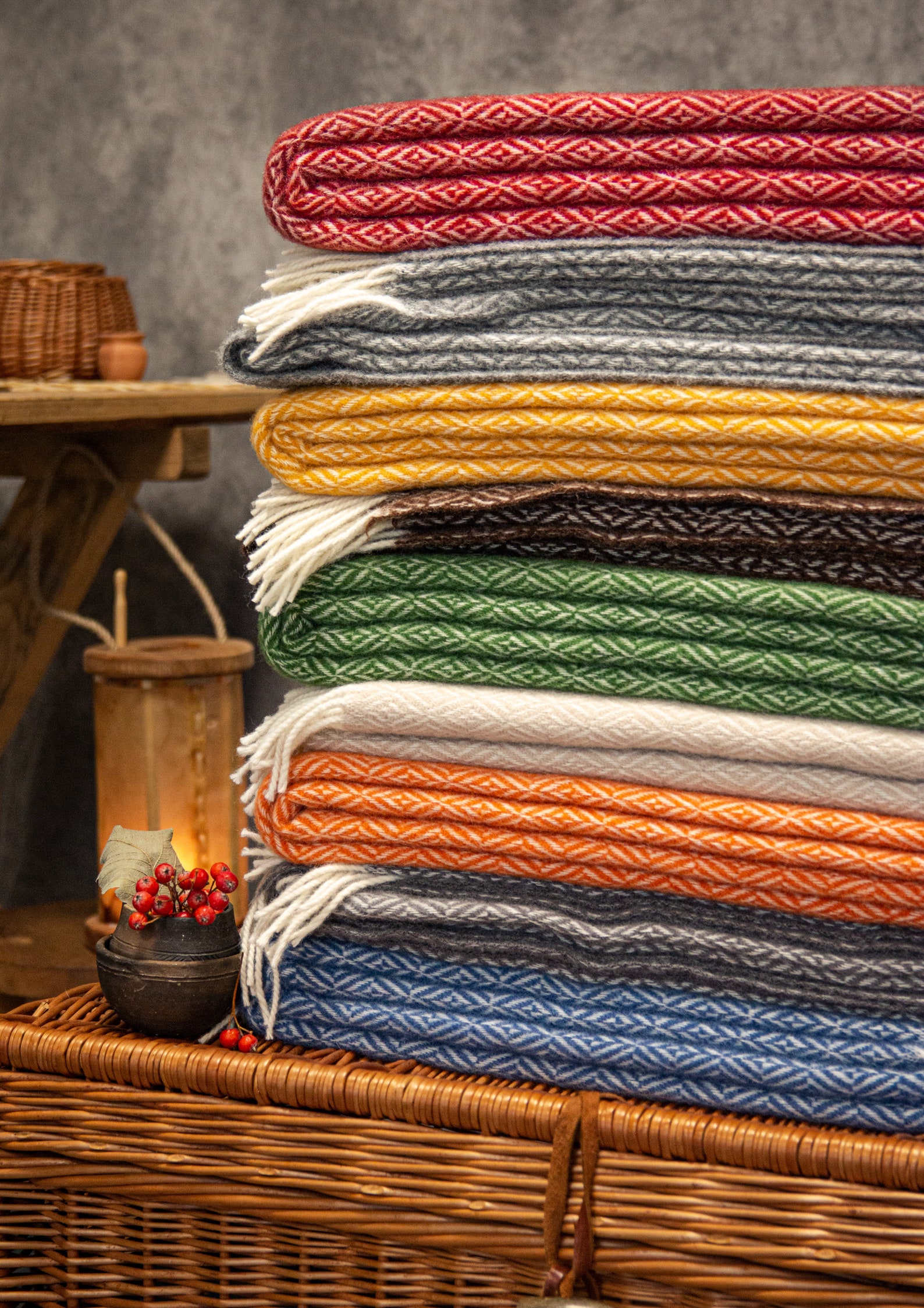 Natural 100% Pure Raw Merino Wool Blanket/cloak With Diamond Twill ...