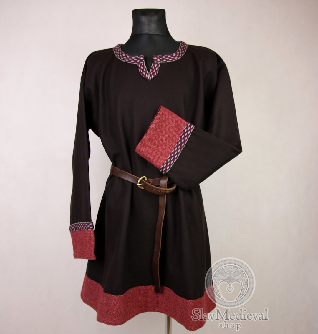 Early Medieval Scandinavian Birka Wool Tunic With Woven Trim - Etsy