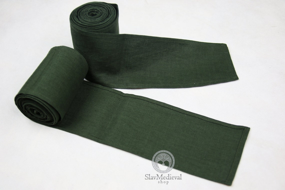 READY TO SHIP Early Medieval Linen Leg Calf Wraps for Viking - Etsy