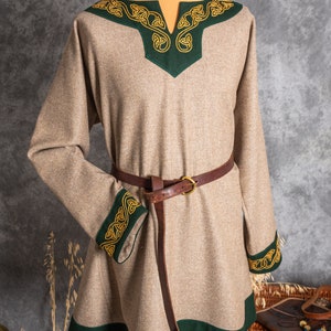 Early Medieval Ceremonial Wool Rich Tunic With Slit Neckline and ...