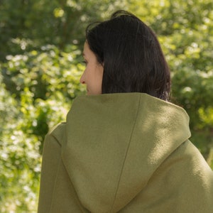 Early Medieval Bocksten Wide Warm Wool Hood With Linen Lining for ...