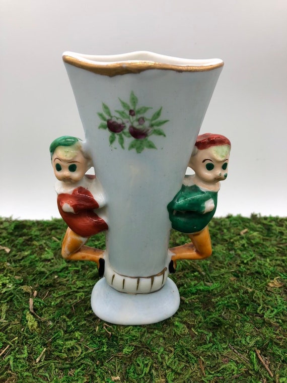 Vintage Pixie Elves Vase // Nymph Vase// Made in Japan // Elf | Etsy