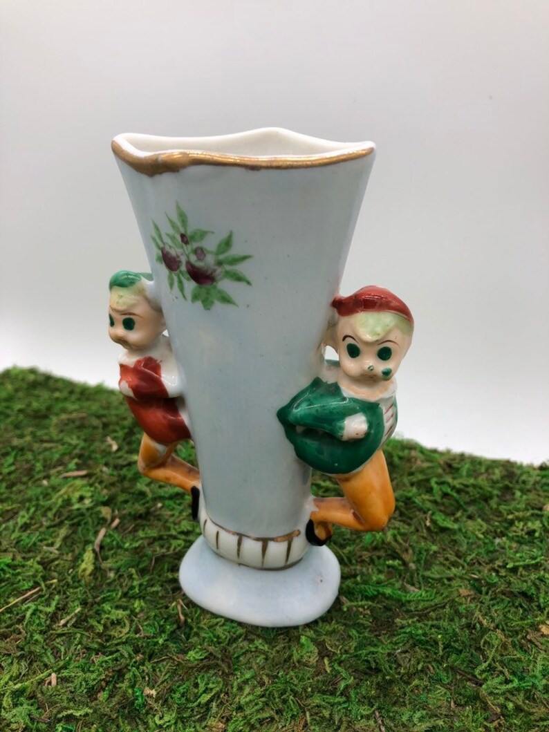 Vintage Pixie Elves Vase // Nymph Vase// Made in Japan // Elf Vase - Etsy