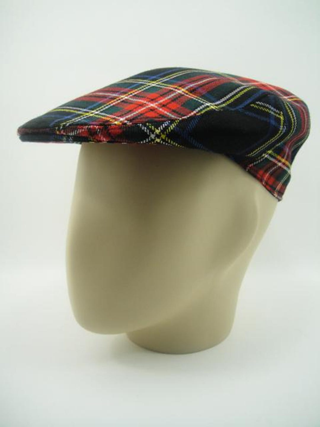 Jackie Stewart Cap Wool TARTAN Flat Driver Car Racing F1 GP Vintage ...