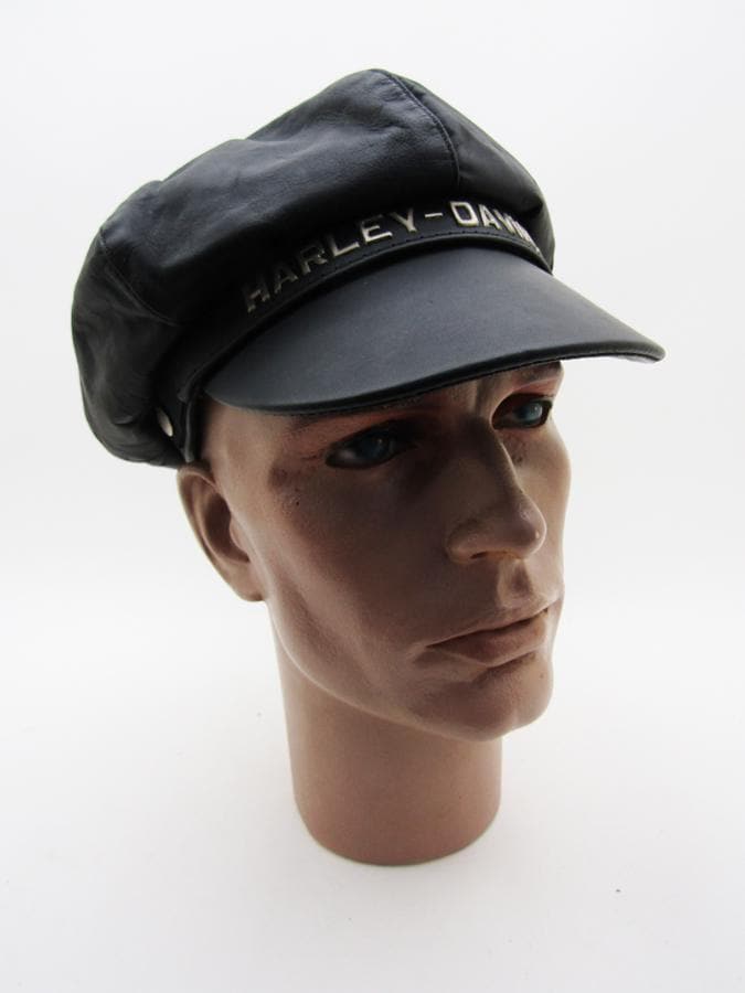 Harley Davidson Original Motorcycle Leather Captains Club Cap - Etsy
